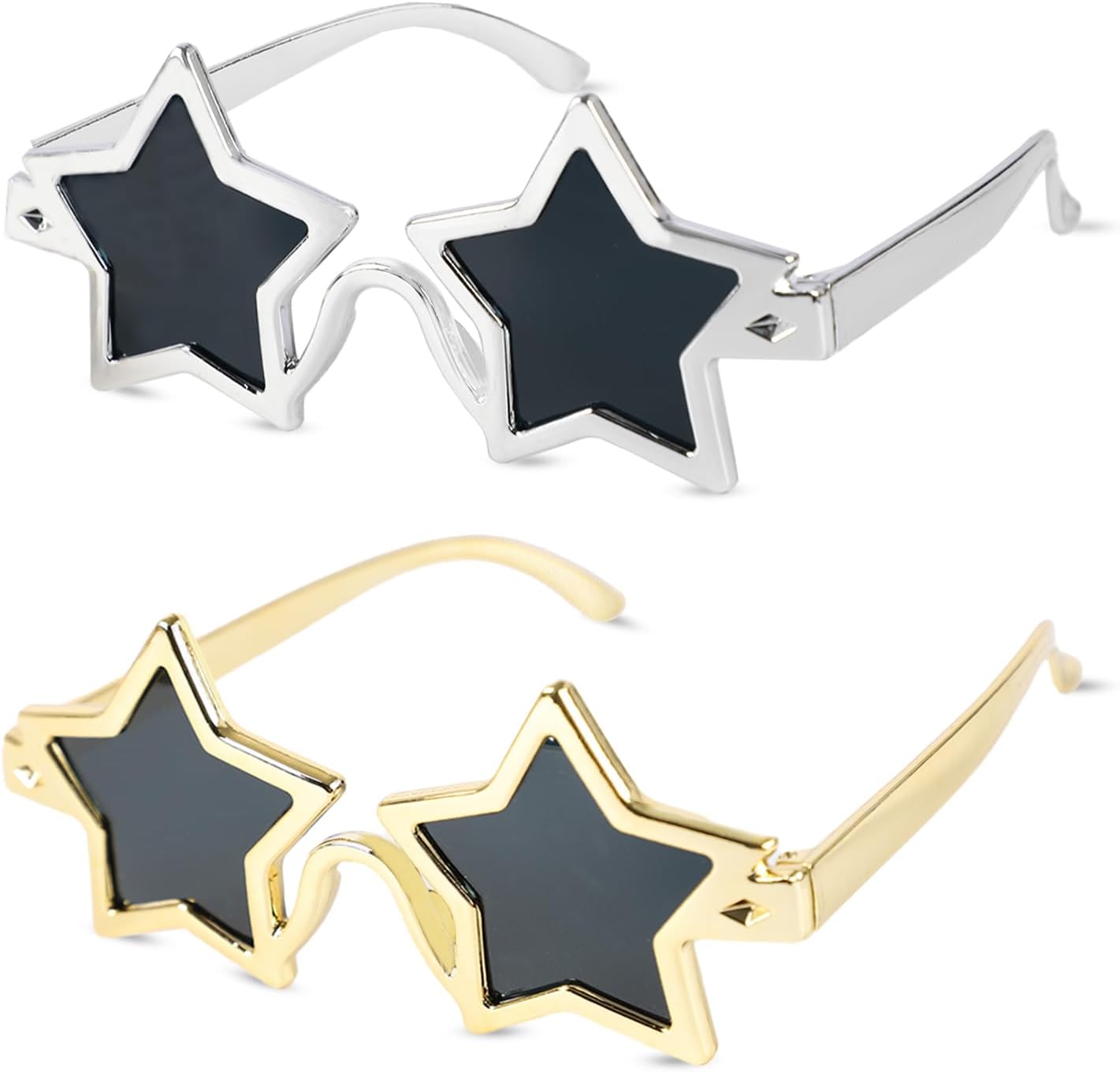 Amazon.com: Snimoln Star Shape Sunglasses - 2 PCS Pentagram Glasses for ...