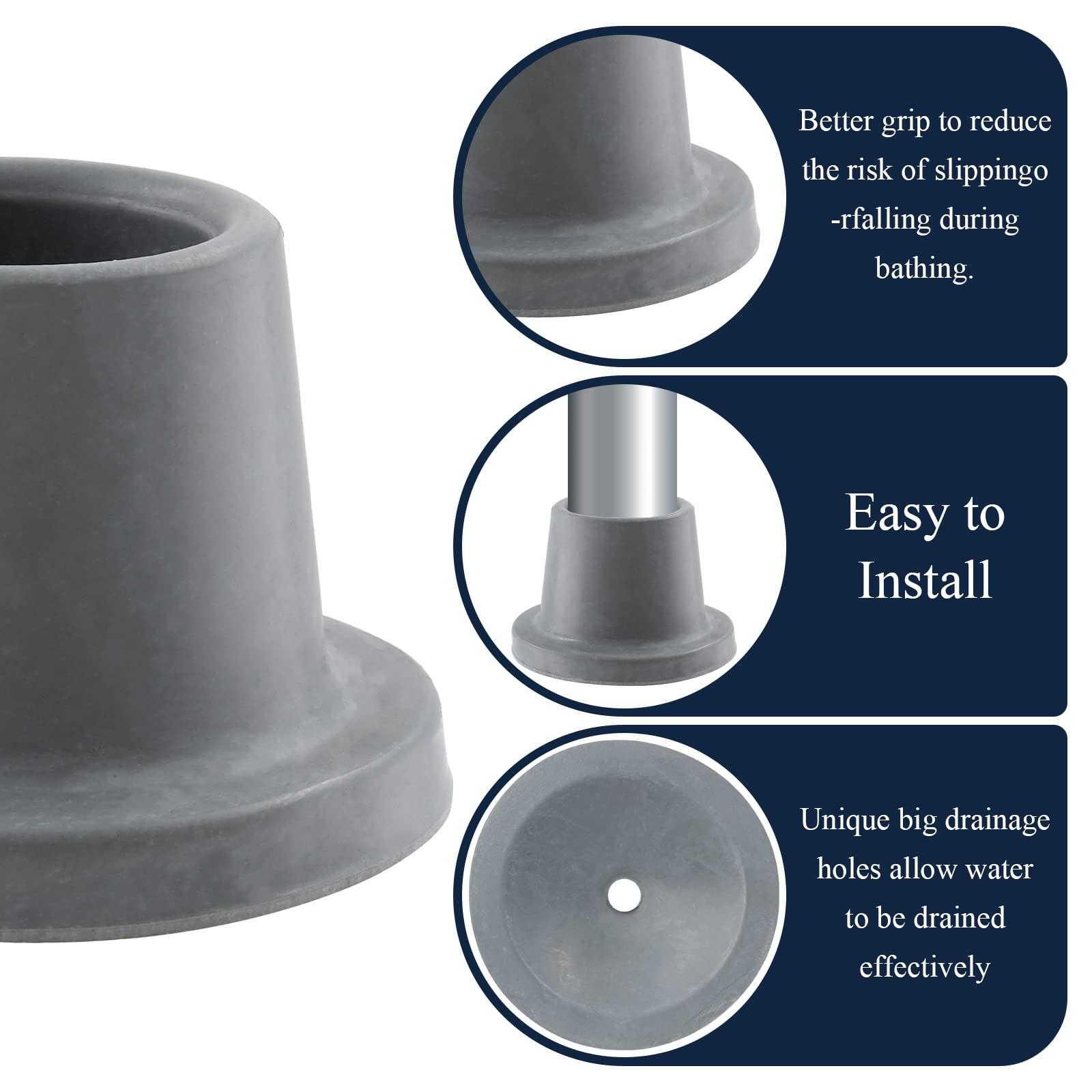 Shower Chair Replacement Feet 1 Inch Chair Leg Caps Replacement Feet