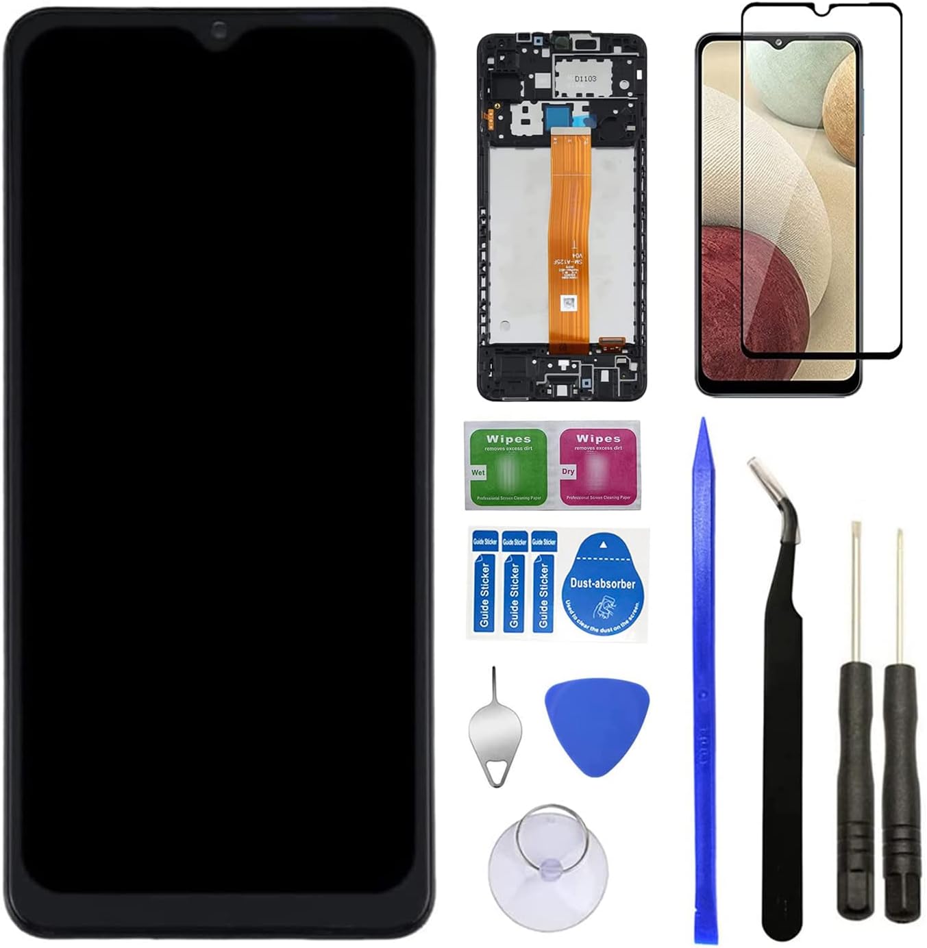 Amazon.com: Ubrokeifixit Galaxy A12 LCD Display Screen Digitizer ...