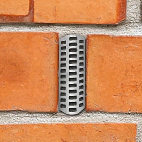 HEBEOT 40Pcs Stainless Steel Brick Wall Drain Covers Weep Shield Weep ...