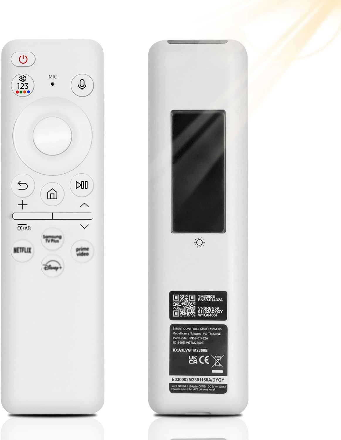 BN59-01432A Solar Voice Remote Replacement for Samsung TV Smart ...
