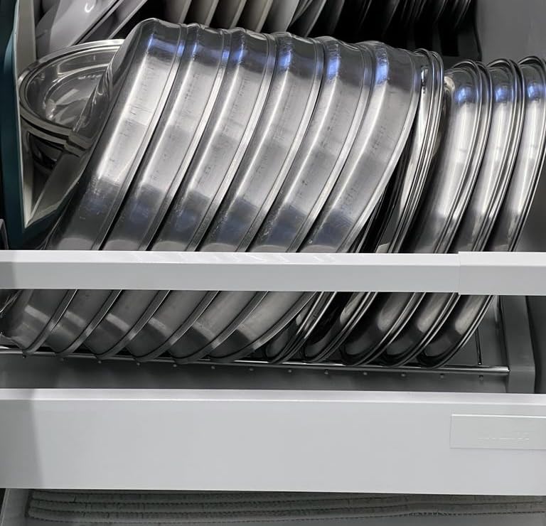 Ebco Products Stainless Steel Plate Rack - Elegant Holder Stand for ...