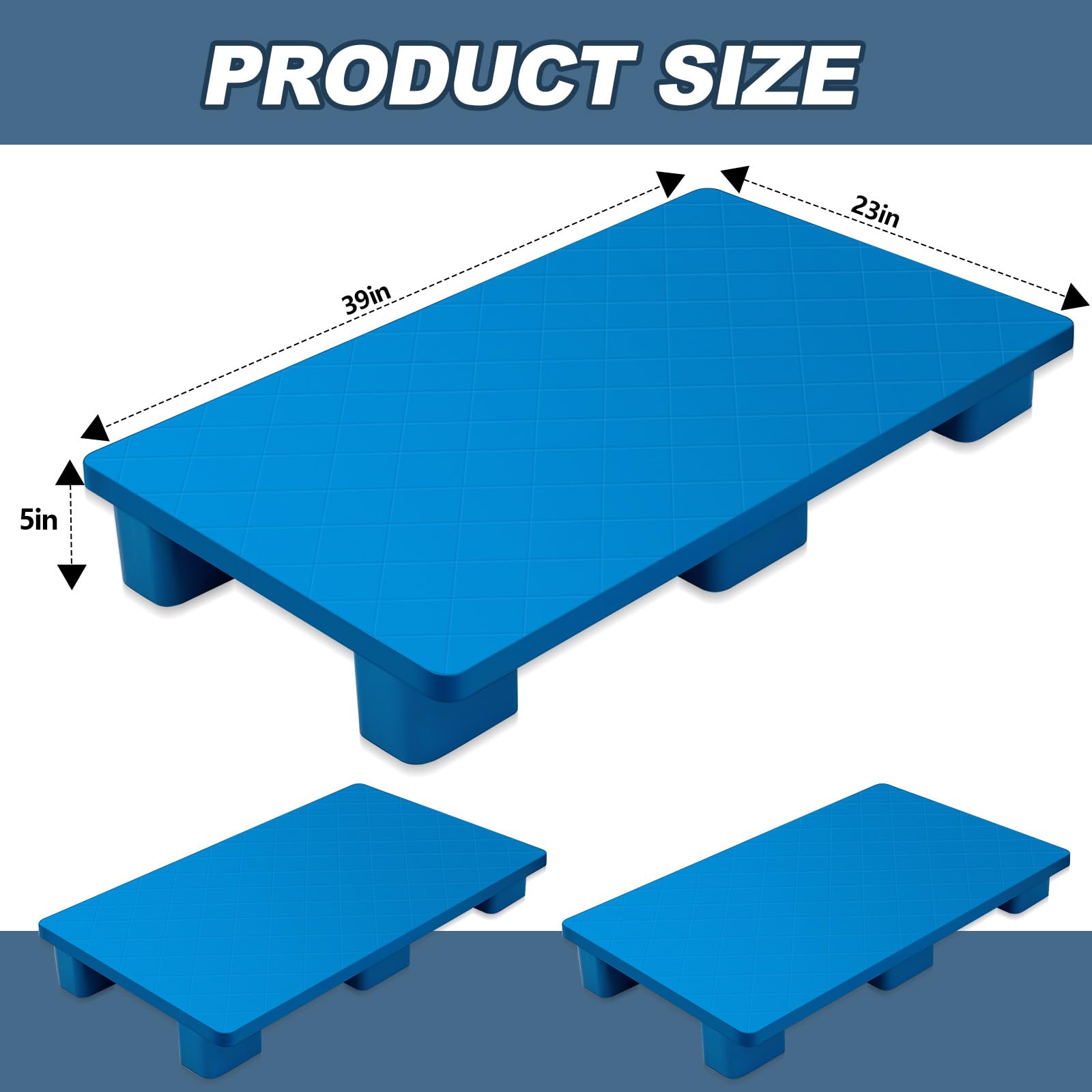 Snapklik.com : Soaoo Plastic Pallets For Basement Storage Easy To Stack ...