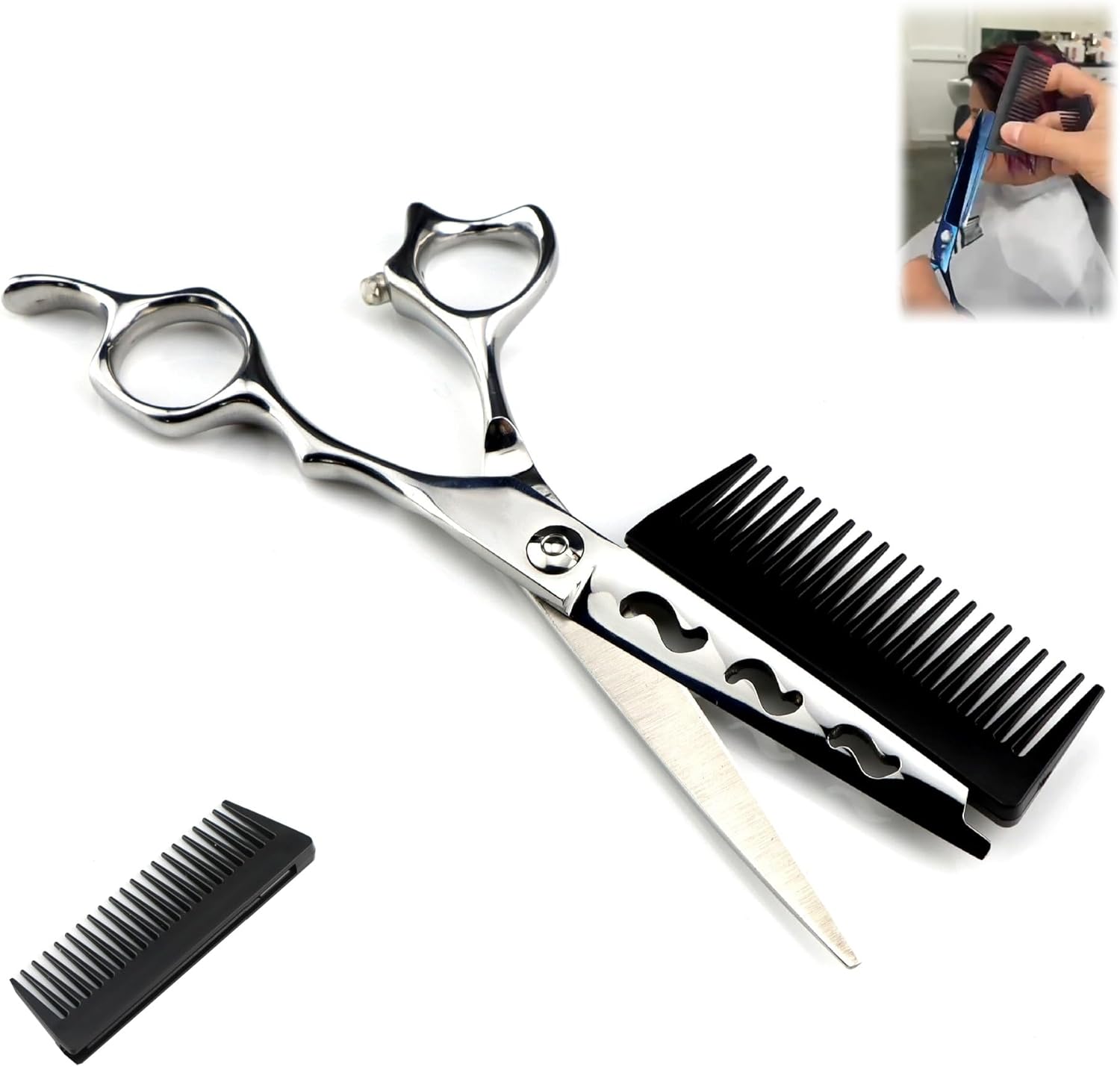 Amazon.com : RUMILK Professional Hairdressing Scissors With Detachable ...
