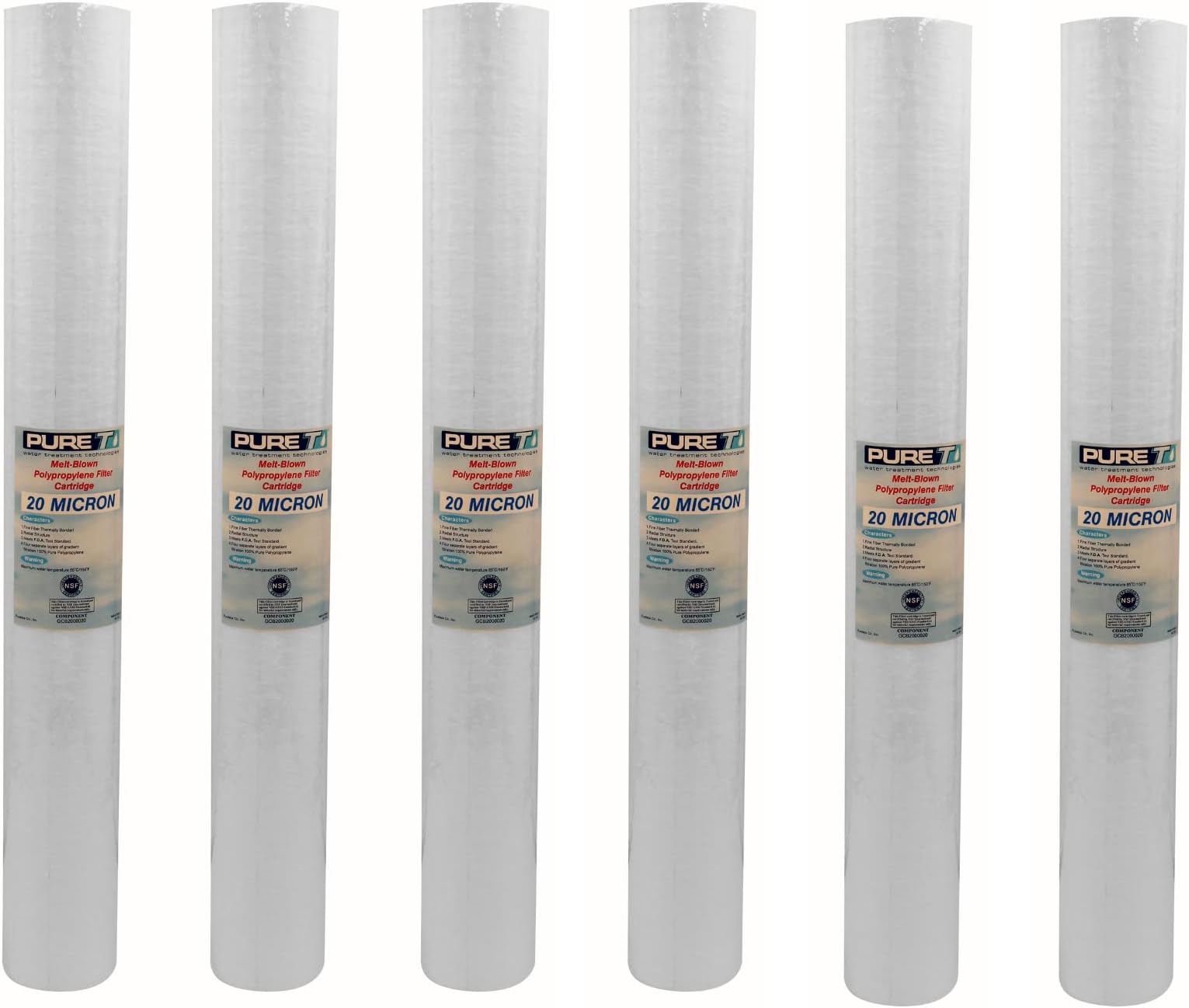 Amazon.com: PureT GCB2000020 20x2.5" Water Sediment Depth Filter - NSF ...