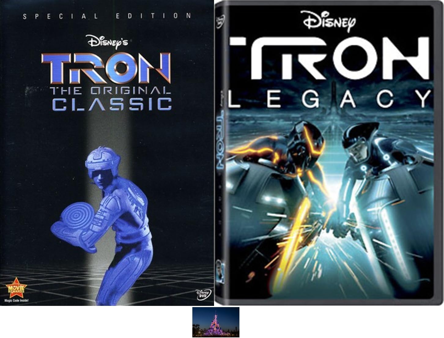 Amazon.com: Disney Double Feature TRON The Original Classic & TRON 2 LEGACY 2 DVD Set Bundled ...