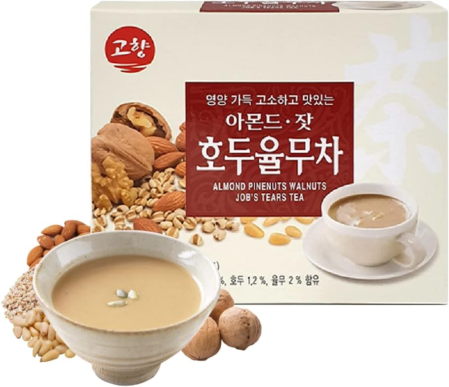 Amazon.com: Damtuh Korean Walnut Almond Adlay (Job's Tear) Powder Meal ...
