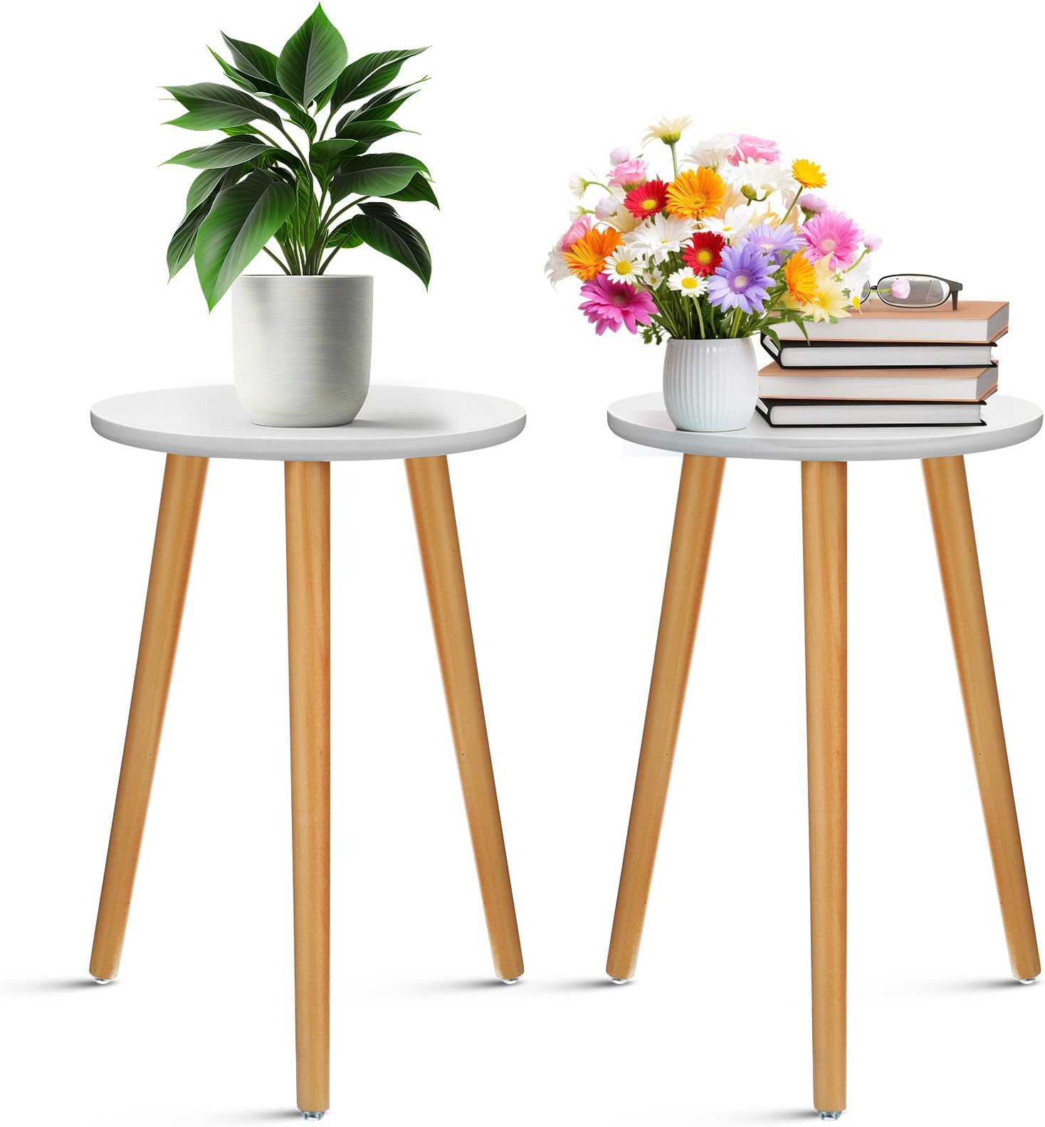 Amazon.com : Uneedem Indoor Plant Stand - Mid Century Wooden Plant ...
