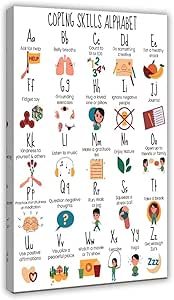 Amazon.com: Coping Skills Alphabet - ABC Calm Down Alphabet Kids Teens ...