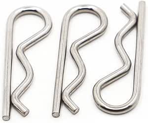 Amazon.com: BELLAY Stainless Steel R Type Spring Cotter Pin Wave Shape ...