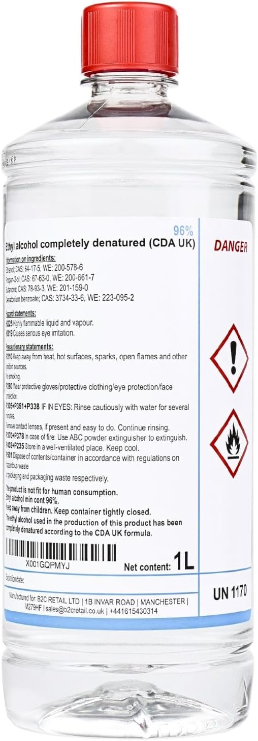 Ethanol Ethyl Denatured Alcohol 94 5 1l 2l 6l 1 | Desertcart INDIA