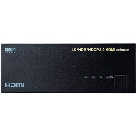 Amazon | サンワサプライ 4K・HDR・HDCP2.2対応HDMI切替器（3入力・1出力） SW-HDR31LN | サンワサプライ(Sanwa Supply) | AVセレクター
