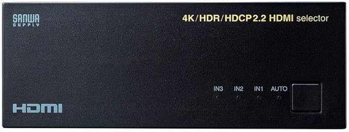 Amazon.co.jp: 4K・HDR・HDCP2.2対応HDMI切替器(3入力・1出力) SW-HDR31L : 家電＆カメラ