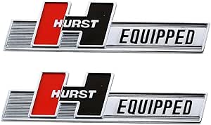 Amazon.com: 2Pc Hurst Equipped Emblem 3D 1361000 Shifter Badge Logo ...