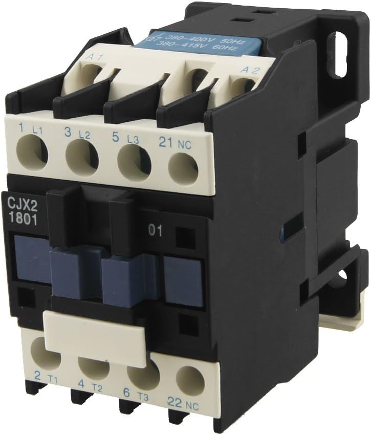 Amazon.com: IIVVERR CJX2-1801 AC Contactor 18A 3 Phase 3-Pole NC 380V 50/60Hz Coil (CJX2-1801 ...