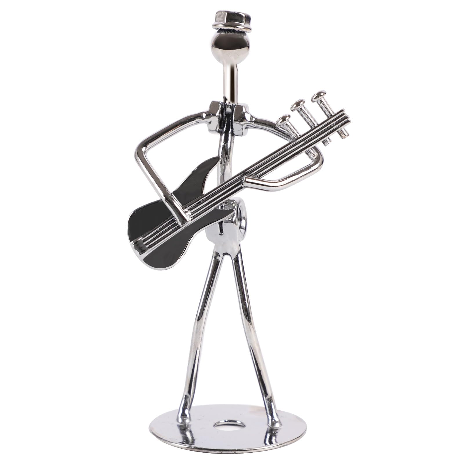 Amazon.com: Etsdhw Small Iron Sculpture,Metal Musician Player,Art ...