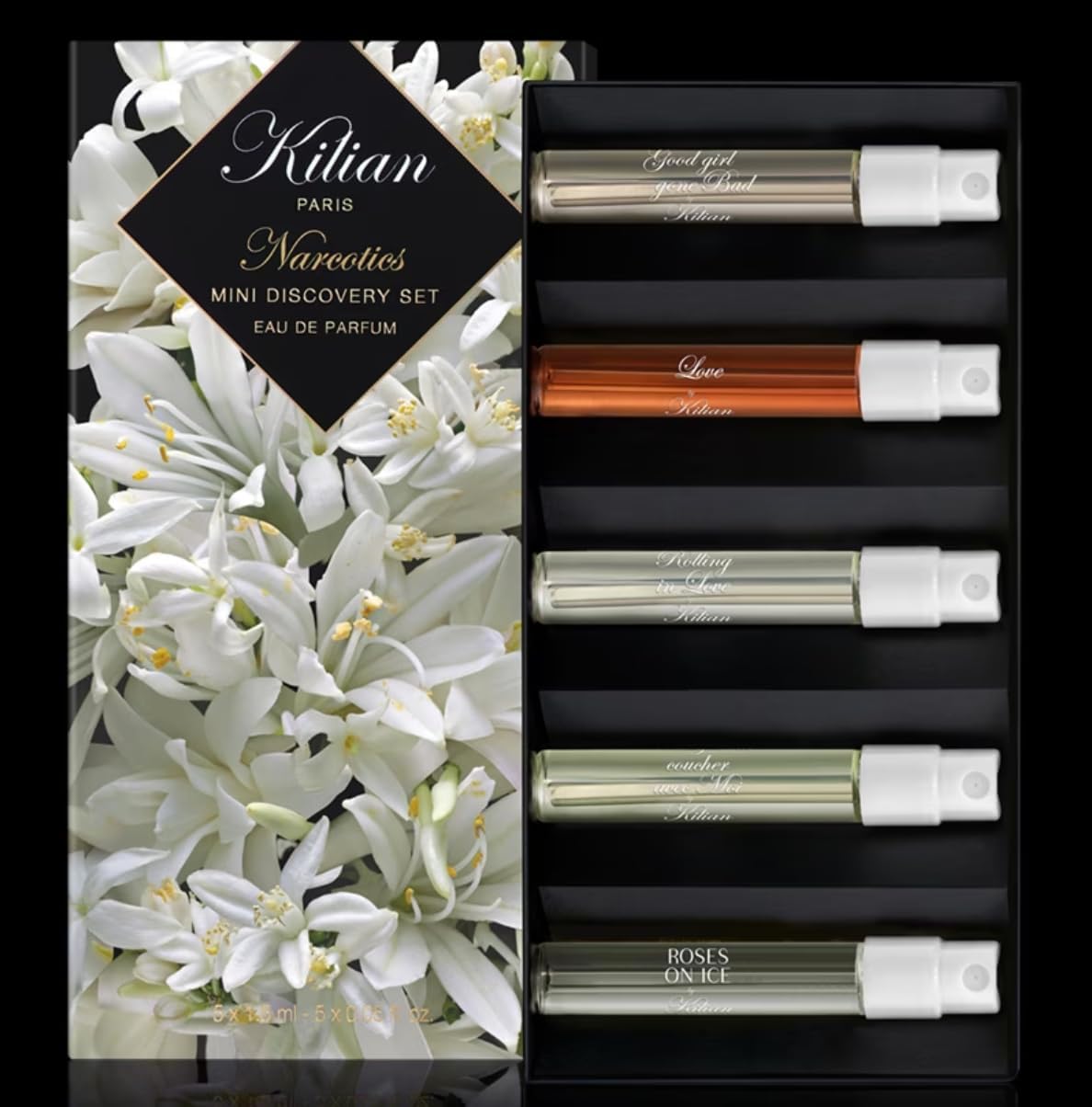 Amazon.com : Kilian PARIS Narcostics Mini Discovery Set EUA Parfum 5x1 ...