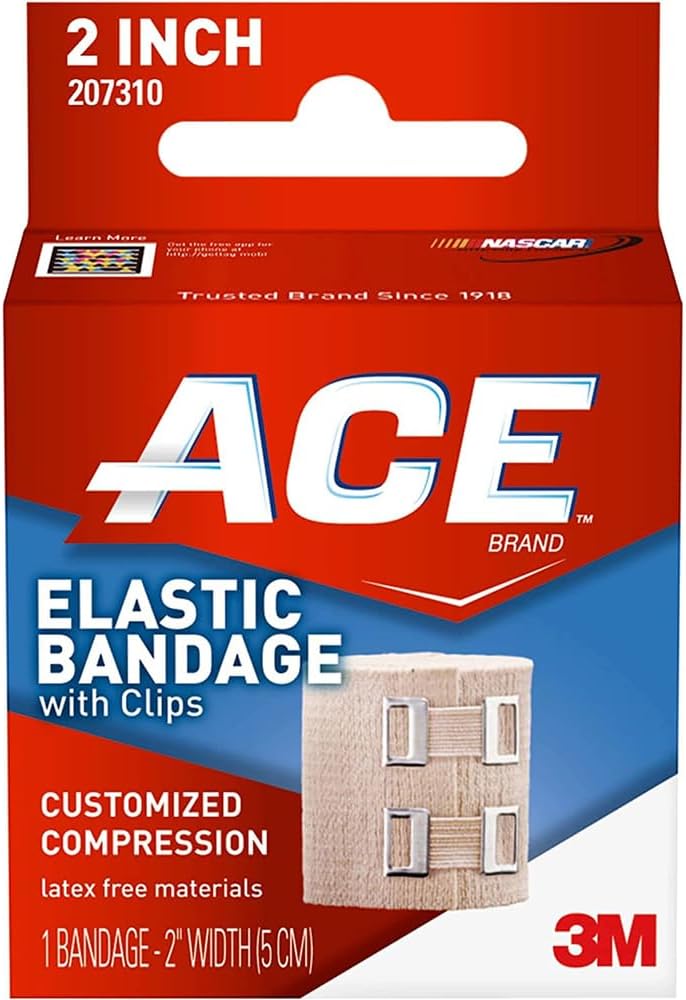 Amazon.com: ACE Elastic Bandage With Clips Customized Compression 2 ...