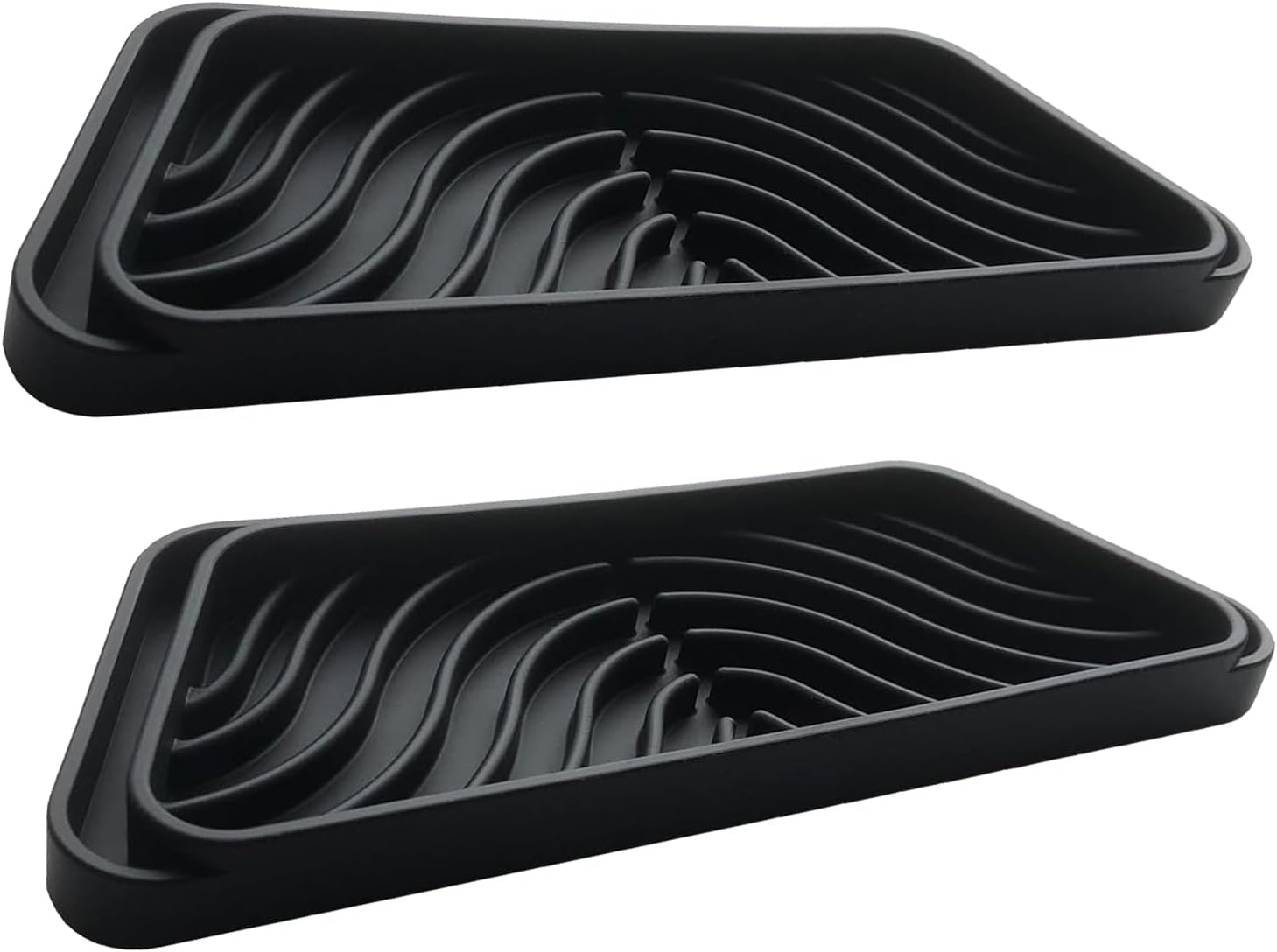 Amazon.com: 2 Pack Refrigerator Drip Catcher Tray - Silicone Cuttable ...