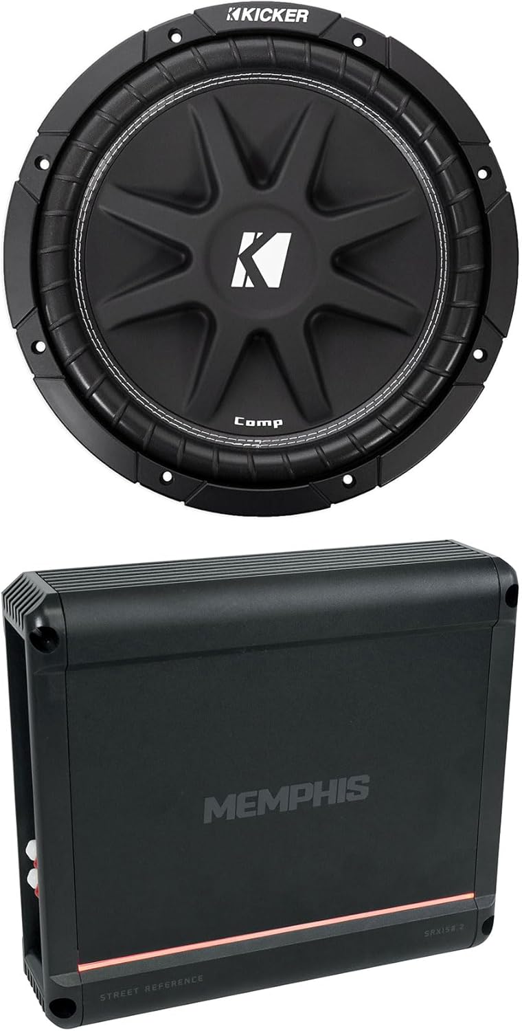Amazon.com: KICKER 43C154 Comp 15" 500 Watt SVC 4-Ohm Car Audio ...