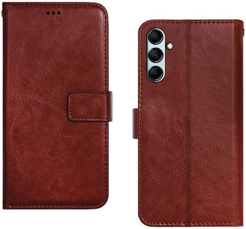 Solimo Faux Leather Samsung Galaxy M14 5G Flip Cover | Card Pockets ...