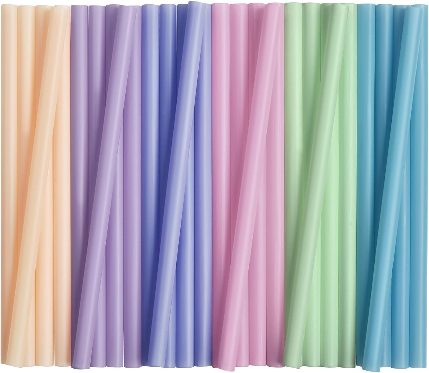 Amazon.com: Jumbo Extra Wide Straws - Assorted Colors - for Bubble Tea ...
