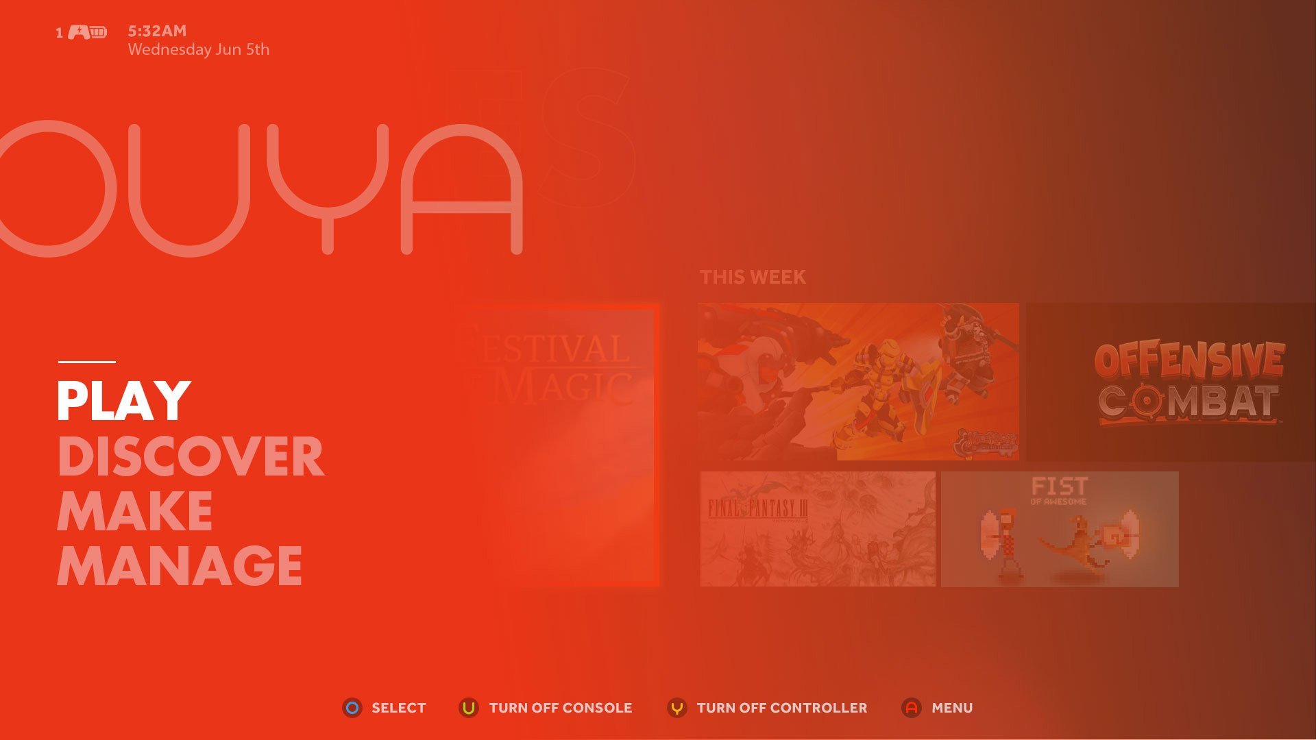 Ouya Logo Orange