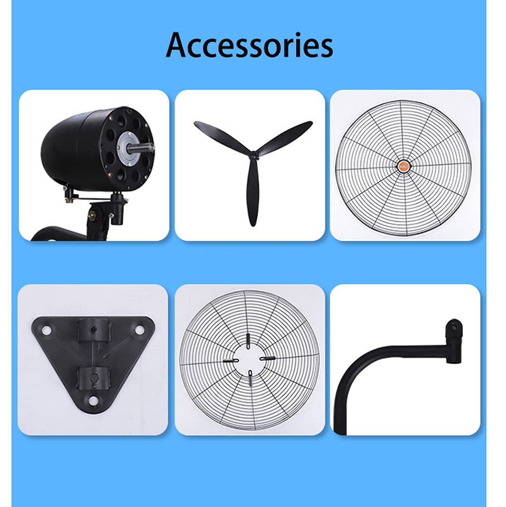 Windg Wall Fan Industrial Oscillating Wallmounted Fans Cool Air Vie