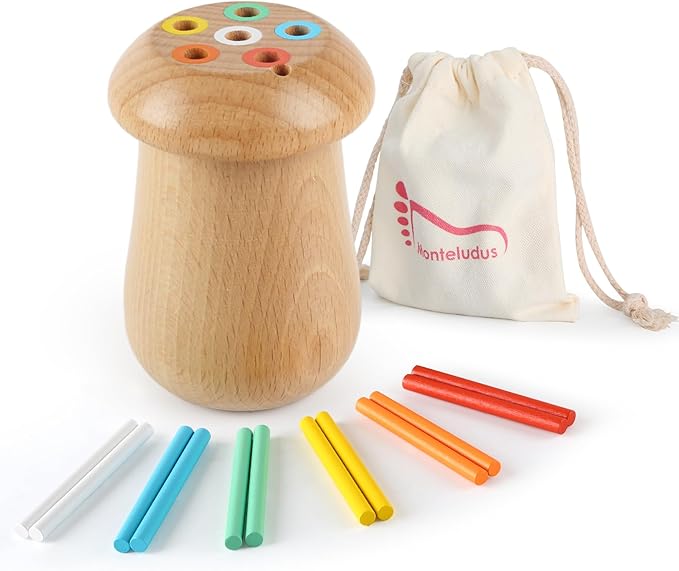 Amazon.com: Monteludus Montessori Sticks Toys for Kids, Learning 6 ...