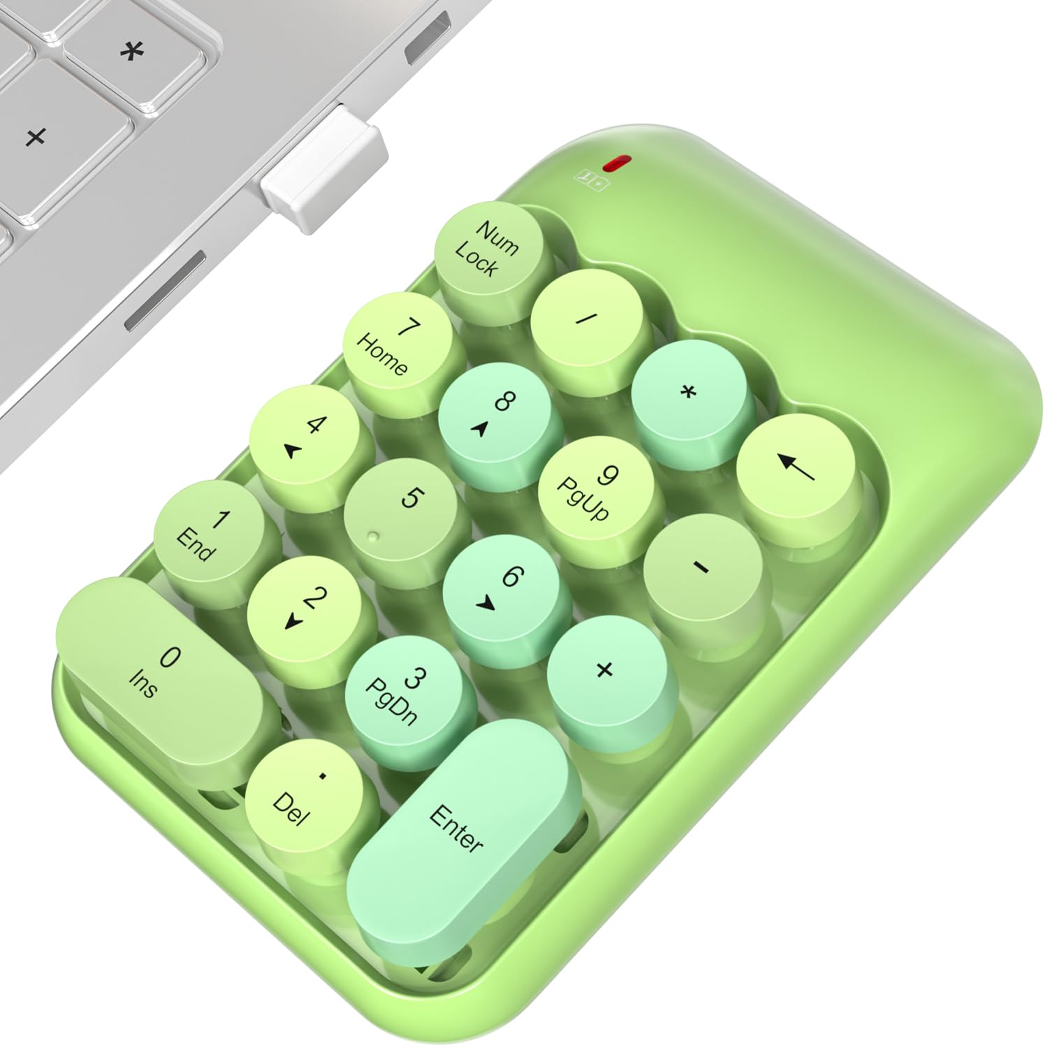 Amazon.com: MOWUX Wireless Number Pads, Cute Colorful Numeric Keypad ...