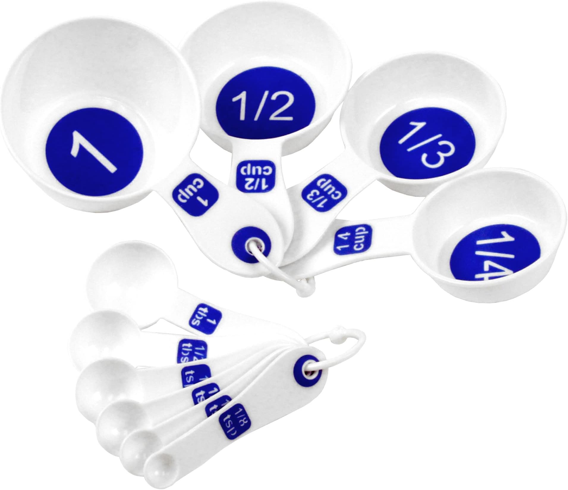 Amazon.com: EZ Large Print Measuring Cup and Spoon 11-pc Set : Home ...