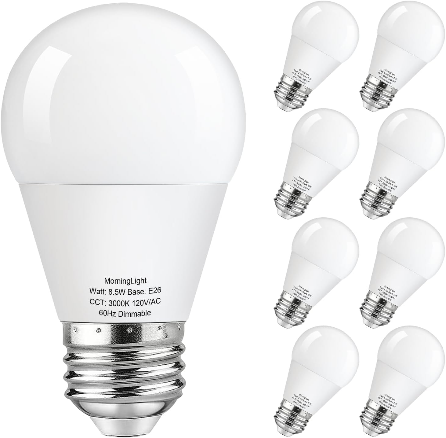 Sunco 10 Pack A15 LED Bulb Dimmable Refrigerator Appliance Bulbs 8W ...