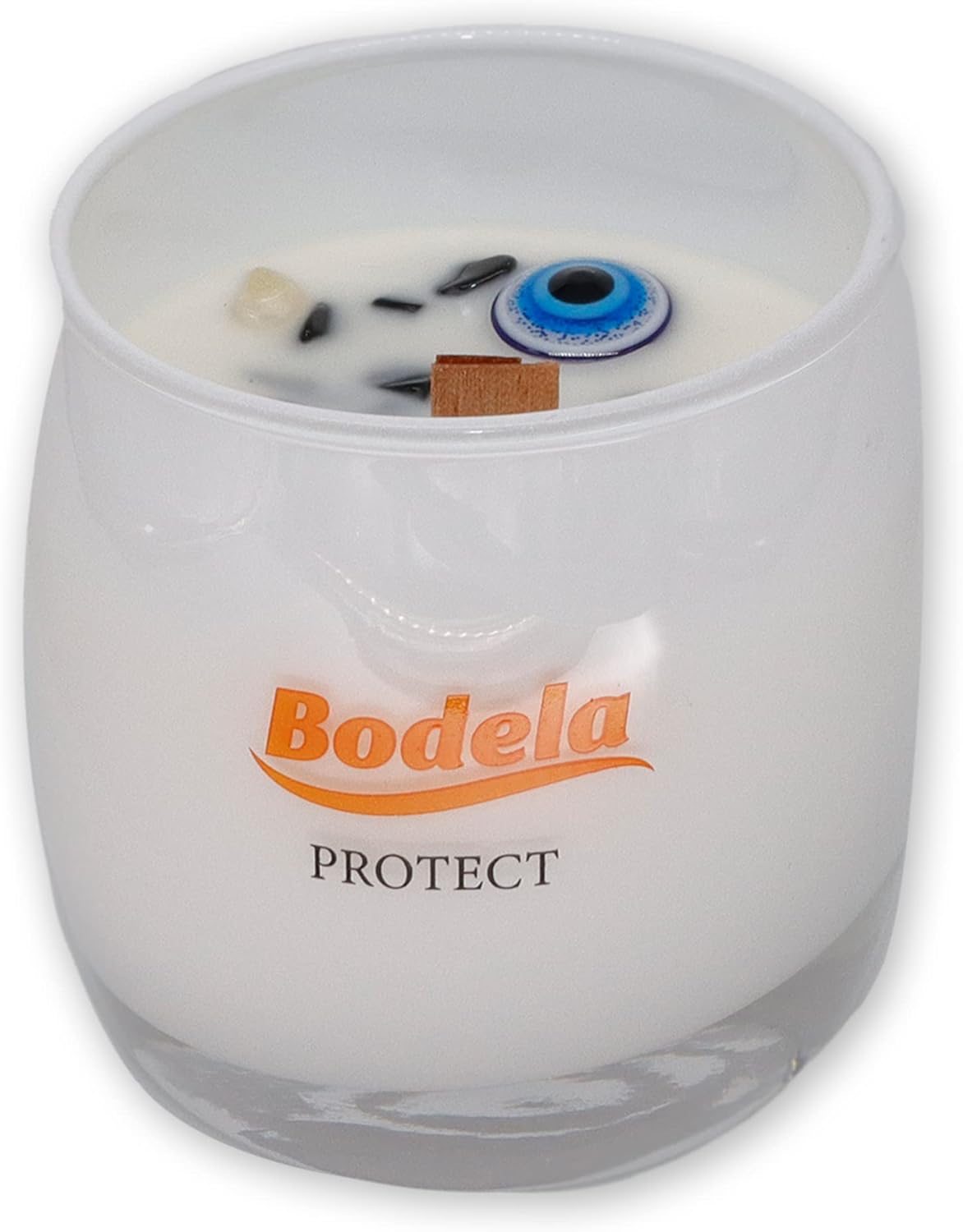 Amazon.com: Bodela Evil Eye Natural Soy Wax Candle - Infused with Amber ...