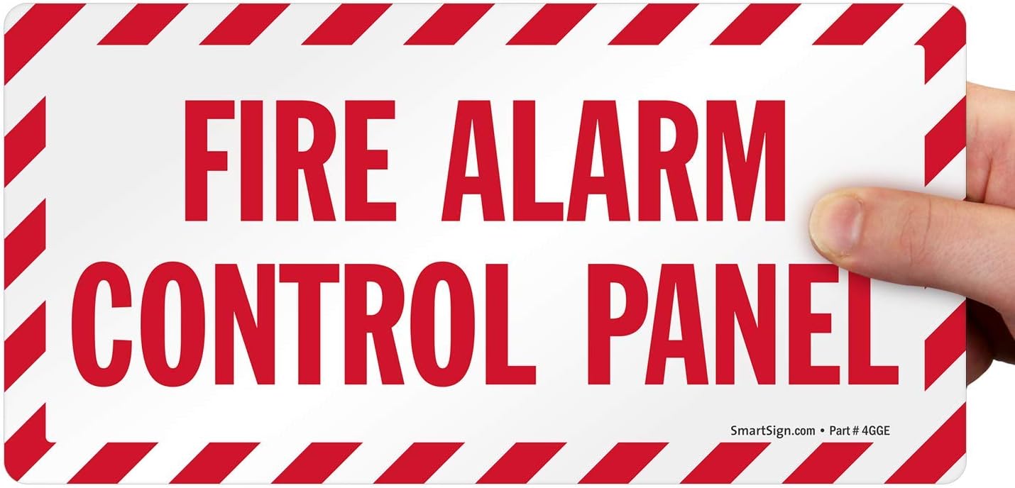 SmartSign - LB-1533-EU-05x10 "Fire Alarm Control Panel" Label | 5" x 10 ...