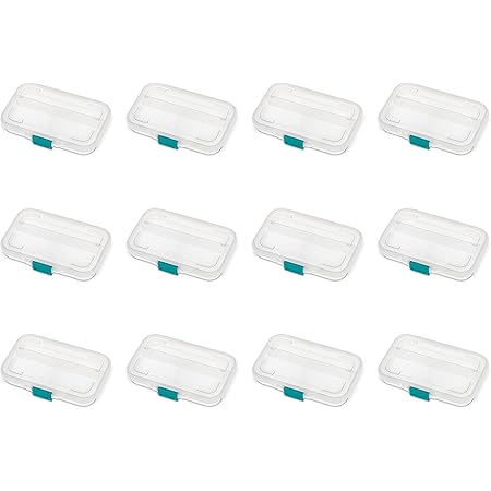 Amazon.com - Sterilite Small Divided Box, Stackable Plastic Small ...