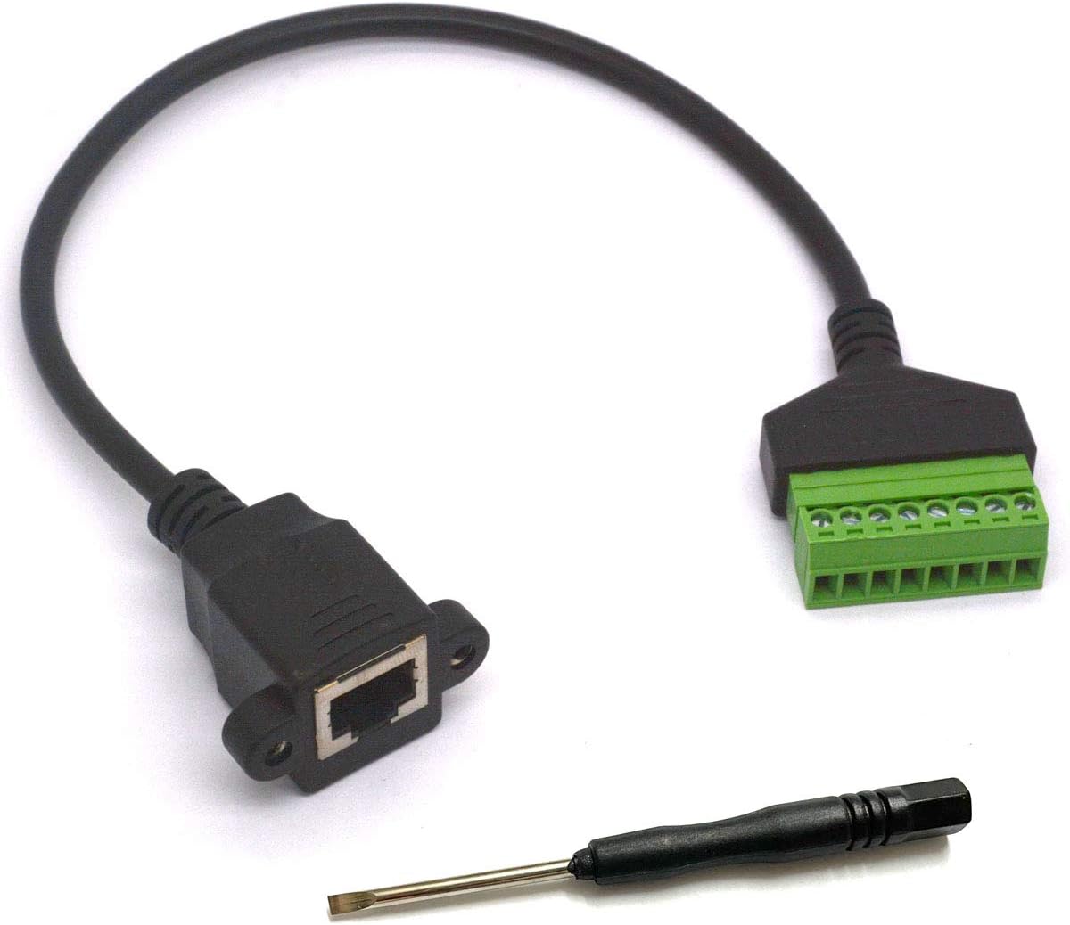 Amazon.com: GLHONG RJ45 Screw Terminal, Ethernet RJ45 Female Plug to 8 ...