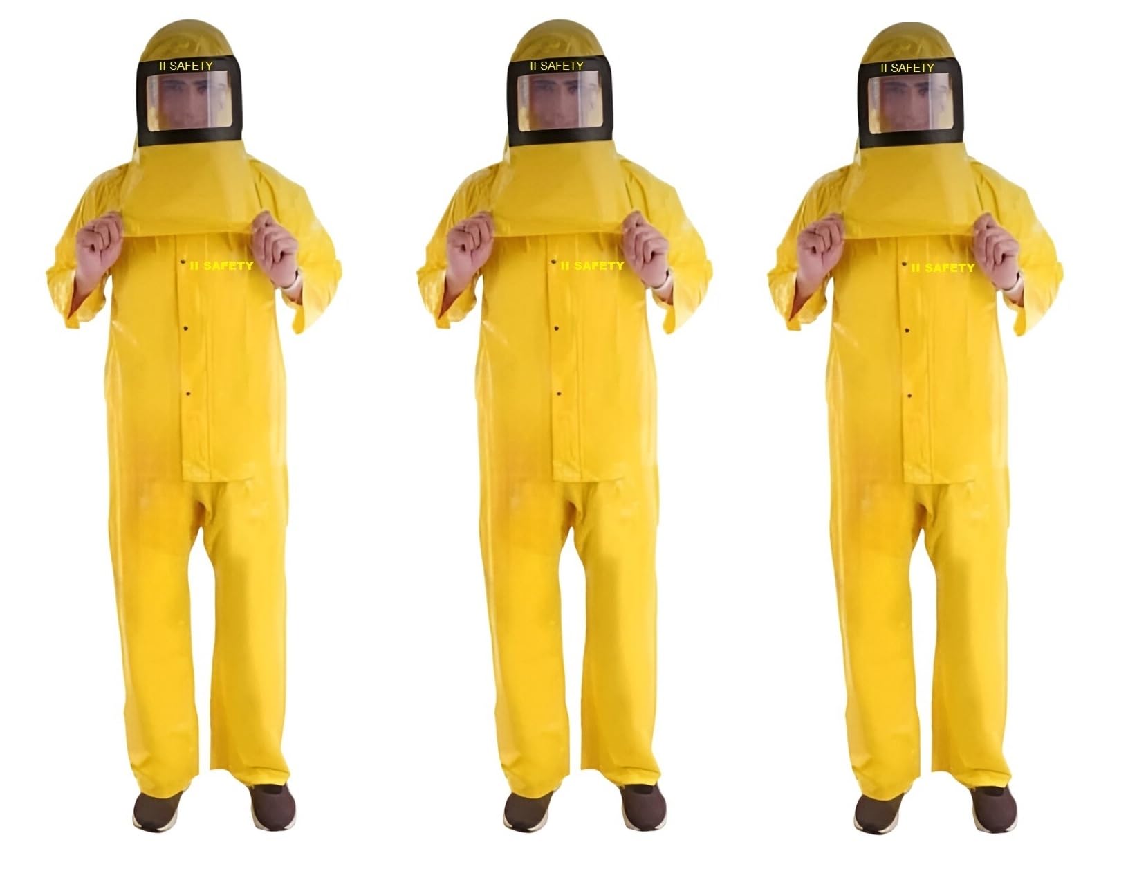 Buy II SAFETYPVC Suit (Pack of 3 Set) | Yellow Suit | Coverall Suit ...