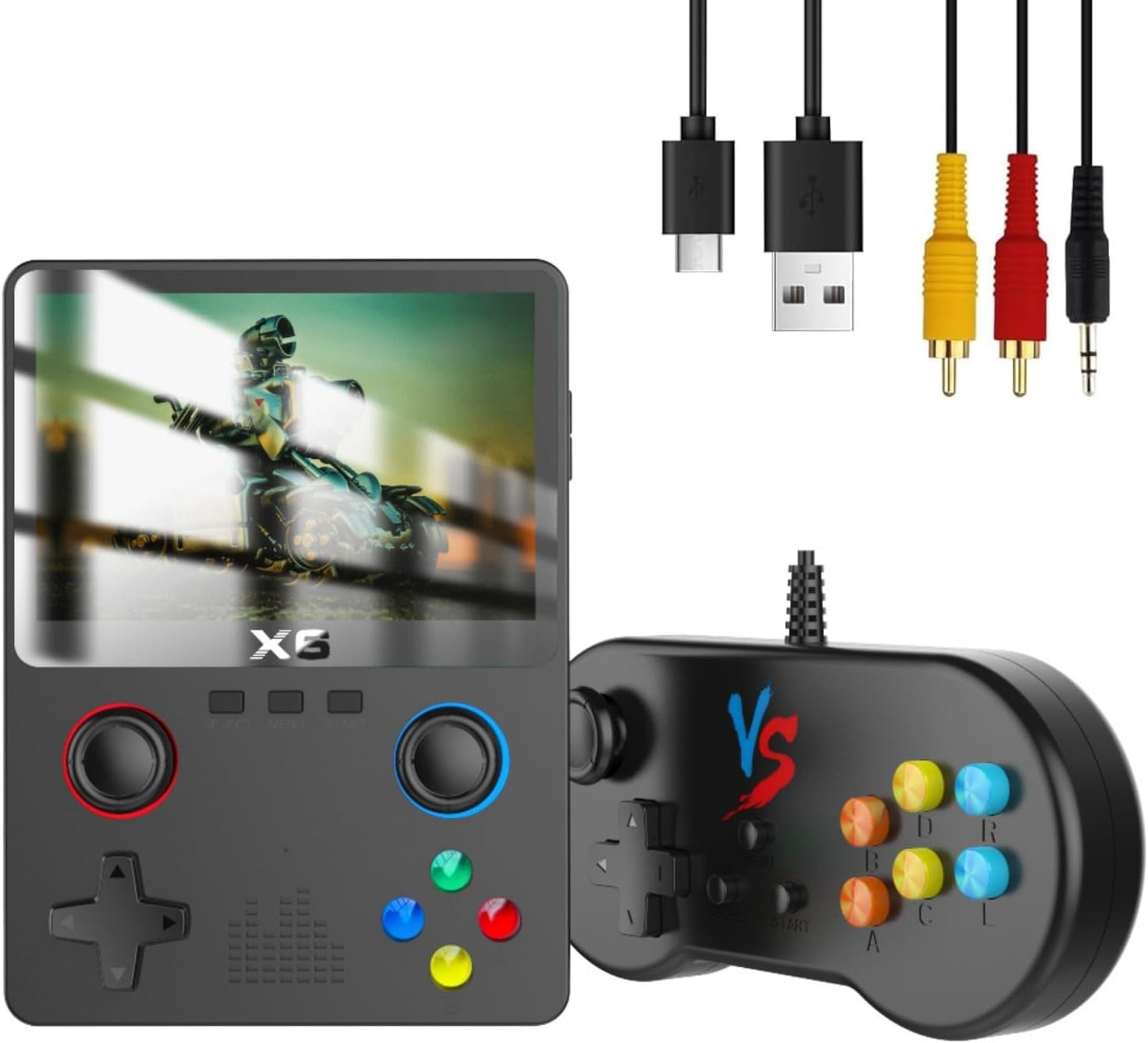 Amazon.com: HTLNUZD X6 3.5Inch IPS Portable Handheld Game Console ...