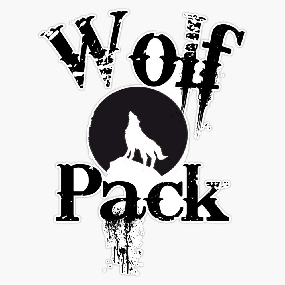 Amazon.com: Wolf Pack Sticker Vinyl Waterproof Sticker Decal Car Laptop ...