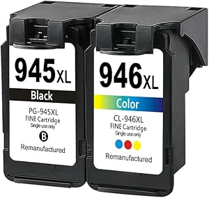 Amazon.com: Remanufactured PG-945XL CL-946XL Ink Cartridge Replacement for Canon PG 945 XL CL ...