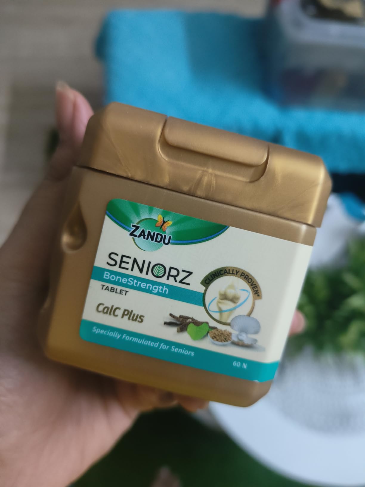 Buy Zandu Seniorz BoneStrength Tablet, 60 Tablet, Clinically proven to ...