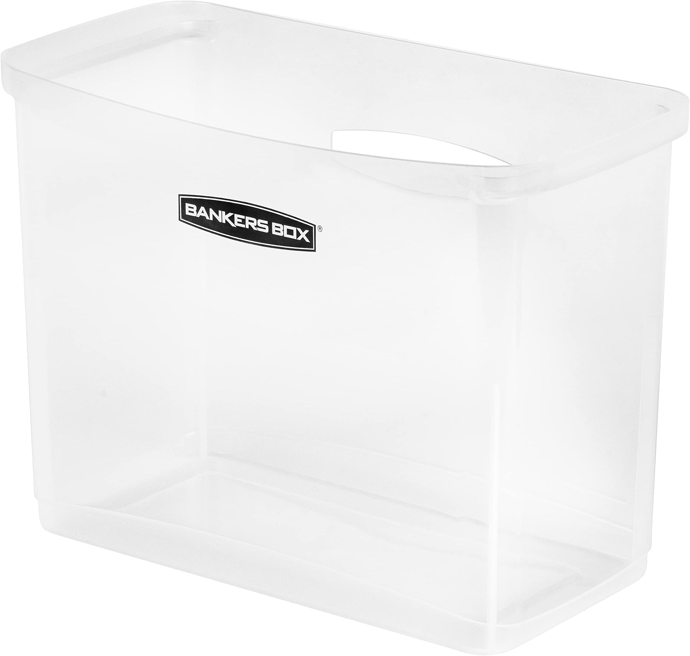 Amazon.com : Bankers Box Heavy Duty Plastic File Box with Hanging Rails ...