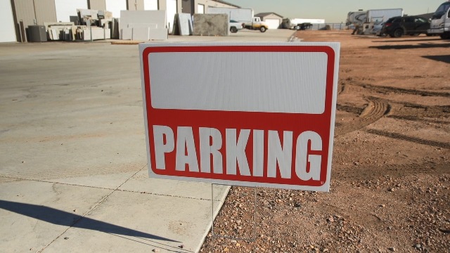Watch Parking lawn sign yard sign with stake No parking or reserve on ...