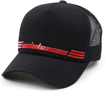 Flipper Trucker Hat - Mesh Snapback Cap, Outdoors Hats (Calabasas (Red ...