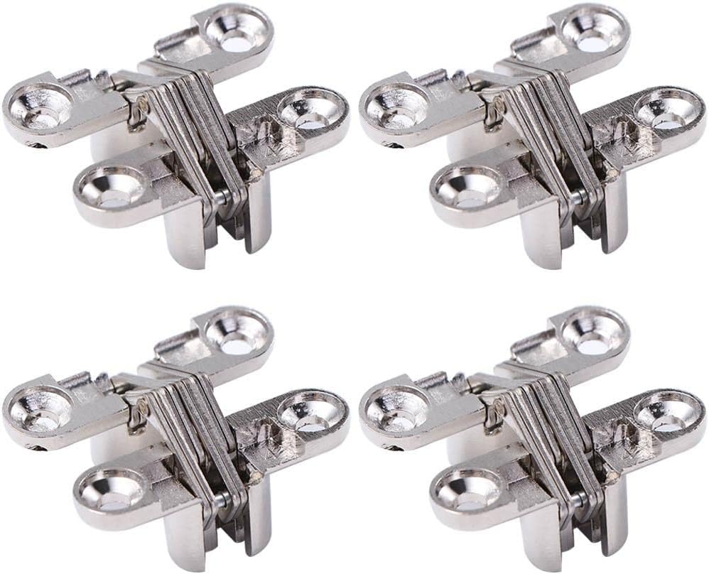 Vctitil 4Pack Hidden Hinges for Doors,Invisible Gate Hinges 180 Degree ...