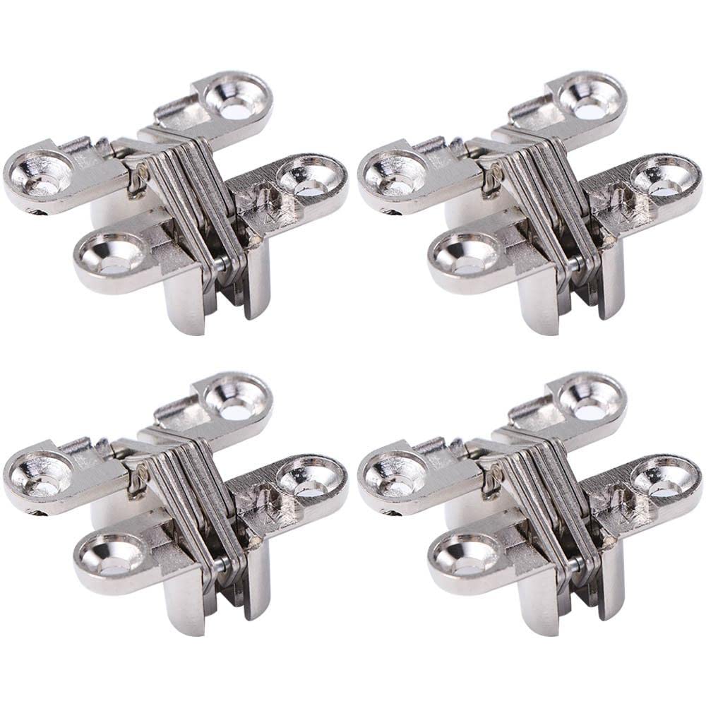 Vctitil 4Pack Hidden Hinges for Doors,Invisible Gate Hinges 180 Degree ...