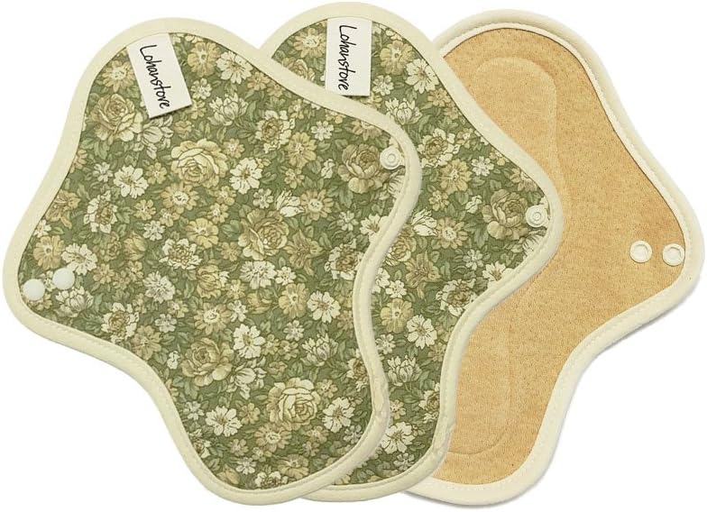 Amazon.com: Lohanstore 8" Colored Organic Cotton Light Day Flow Pads ...