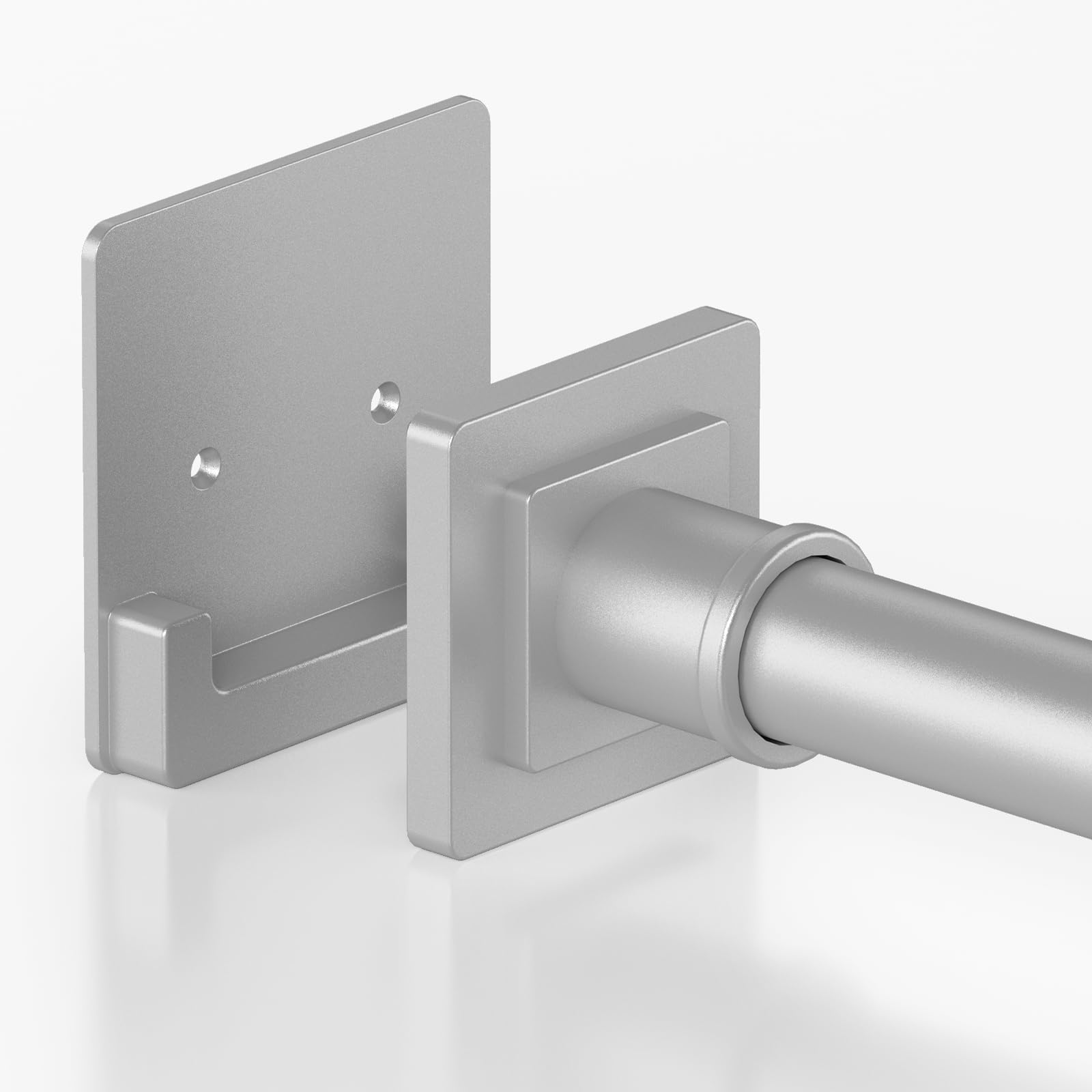 Amazon.com: Zenna Home Adjustable Shower Rod, 44" to 72", Permanent ...