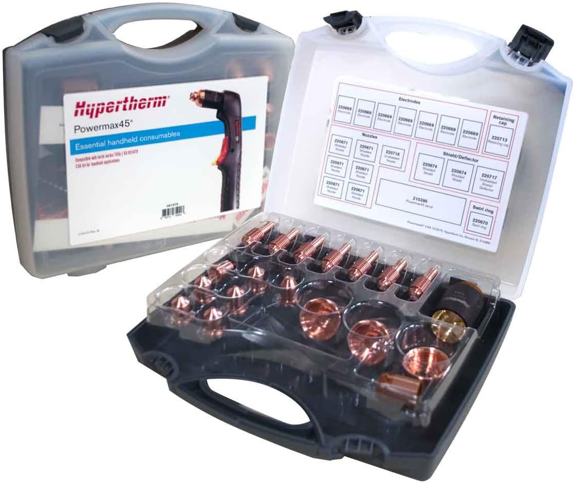 Hypertherm Powermax 45 SYNC Plasma Cutter w/ 20 ft. 75 Degree Handheld ...