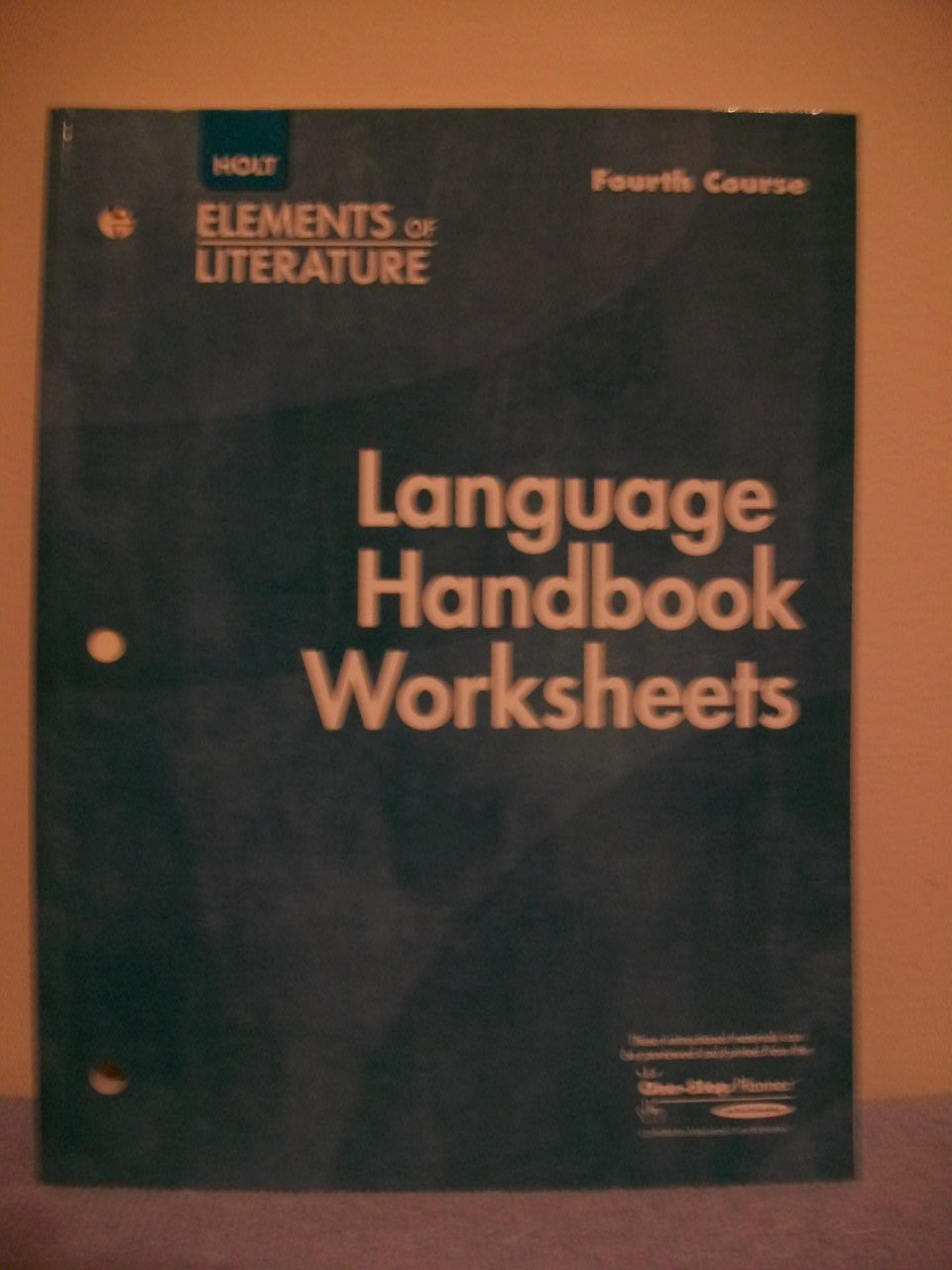 Elements of Literature, 4th Course: Language Handbook Worksheets, Grade ...